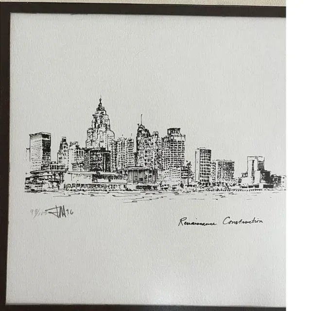 "Renaissance Construction" Detroit Riverfront, Janet M. Anderson, 1975 ...