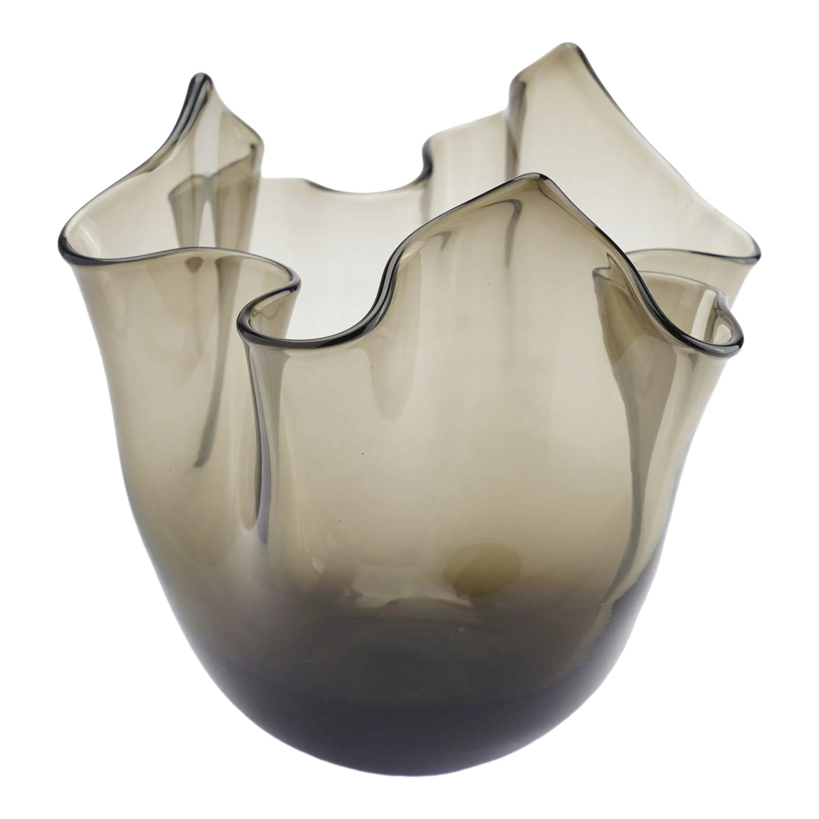 Hand Blown Italian Fazzoletto Vase, 1950's | Chairish
