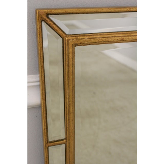 Gold Rectangular Frame Regency Style Beveled Mirror | Chairish
