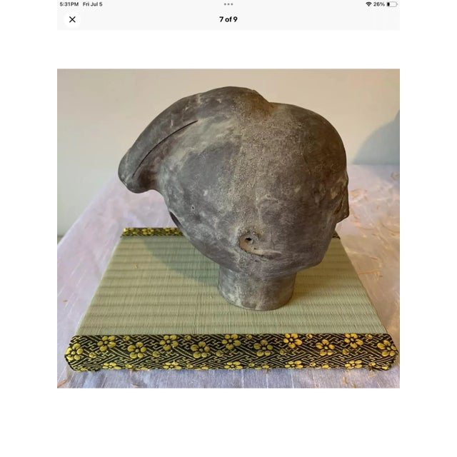 Japanese Terracotta Head of Women With Headdress Handmade Mashiko ...