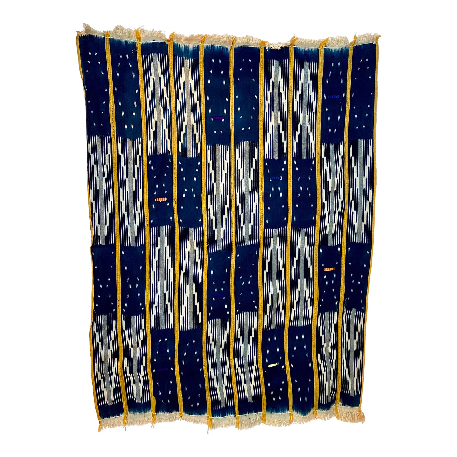 Vintage African Baule Textile Throw | Chairish