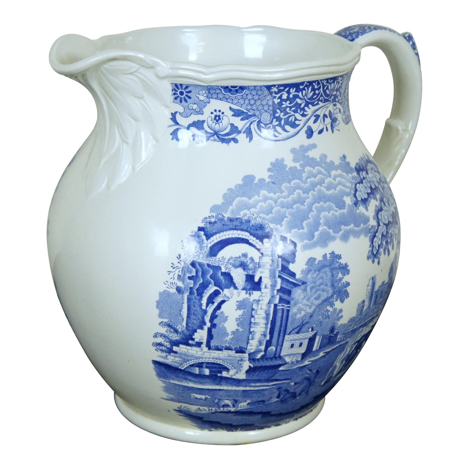 Large Mid 20th Century Spode England Blue Italian Neoclassical 1816 ...