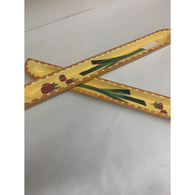 2004 Debbie Segura Tapas Serving Trays - a Pair | Chairish