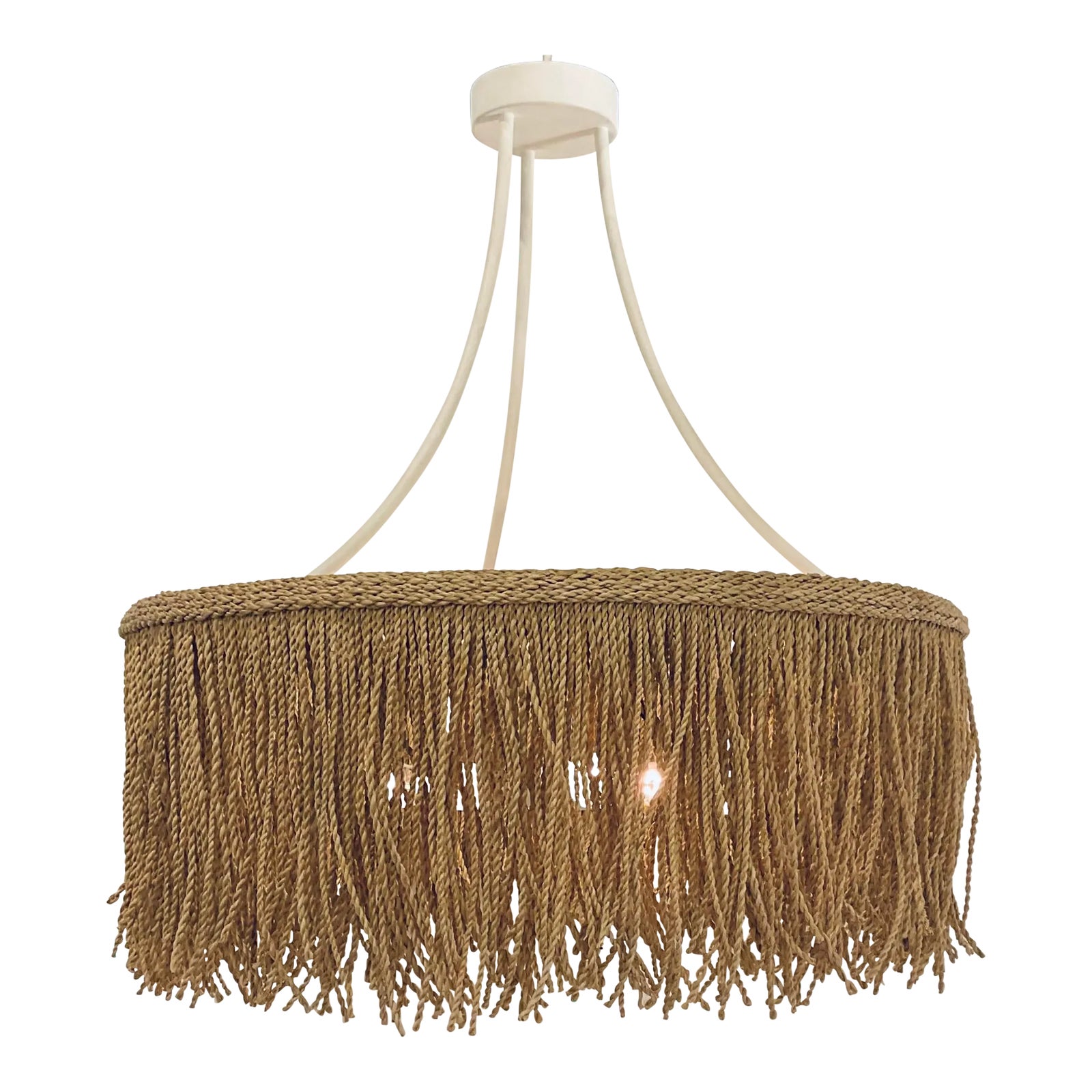 Currey & Co. Organic Modern Rope Samoa Chandelier | Chairish