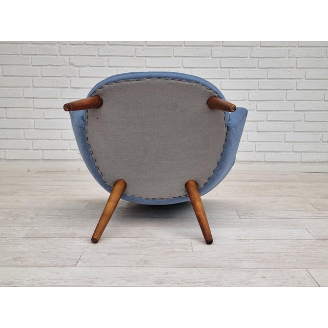 1960s, Danish Design, Lounge Chair, Furniture Wool Fabric, Teak | Chairish