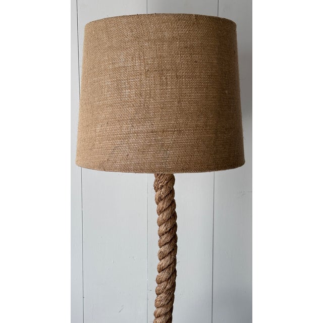 1980s Nautical Rope Floor Lamp | Chairish