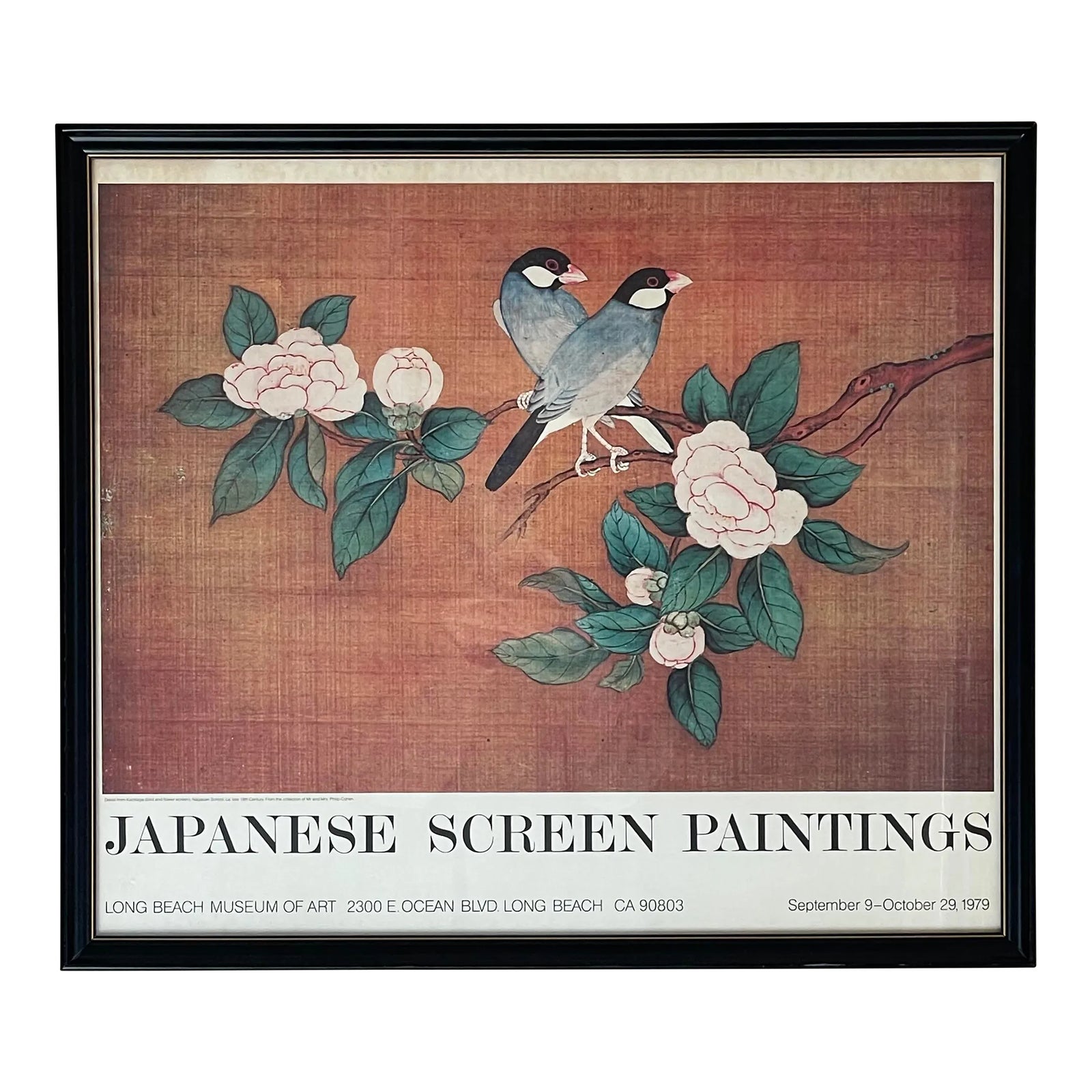 Vintage Japanese Screen Print Painting Print - Long Beach Museum of Art ...