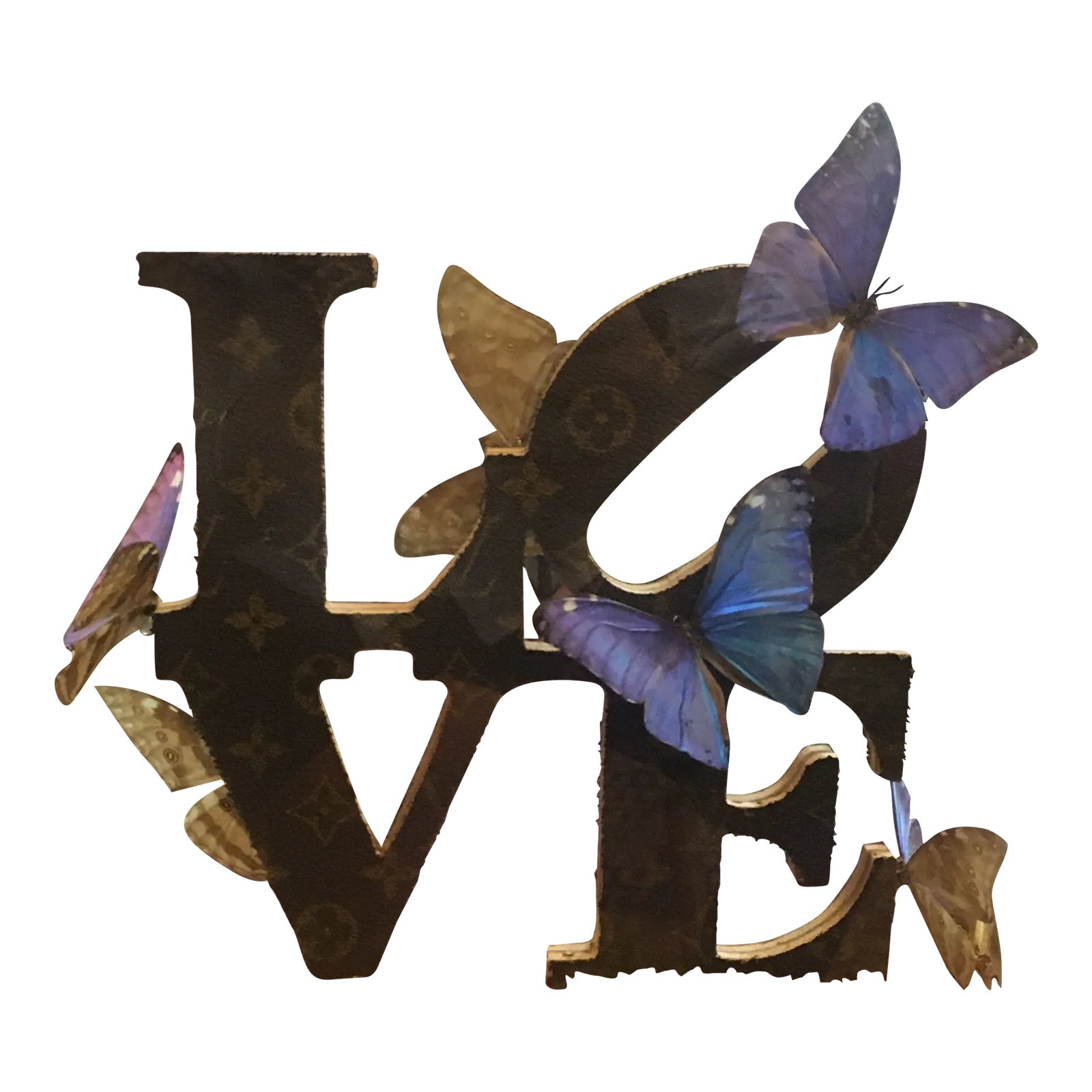 Love Louis Vuitton Work of Art by Parisian Artist Roman Feral Signed ...