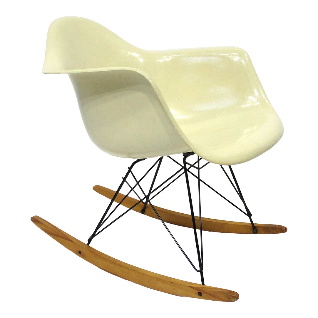 Eames Arm Shell Rocking Chair for Herman Miller | Chairish