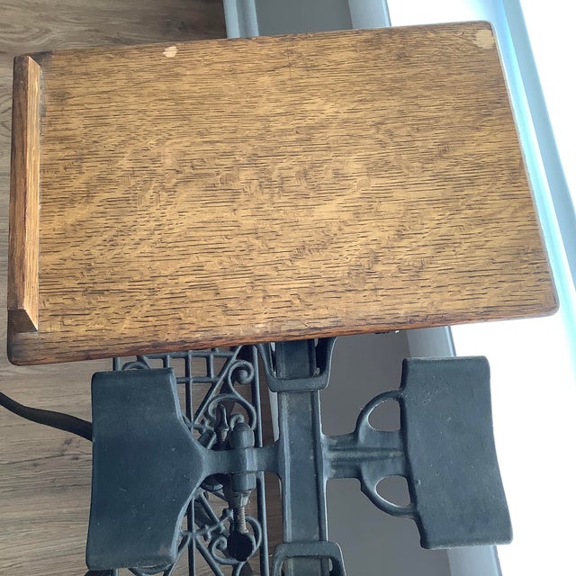 1800's Oak and Cast Iron Book Stand | Chairish