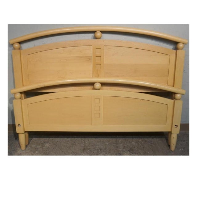 Ethan Allen American Dimensions Beech Full Size Bedstead | Chairish