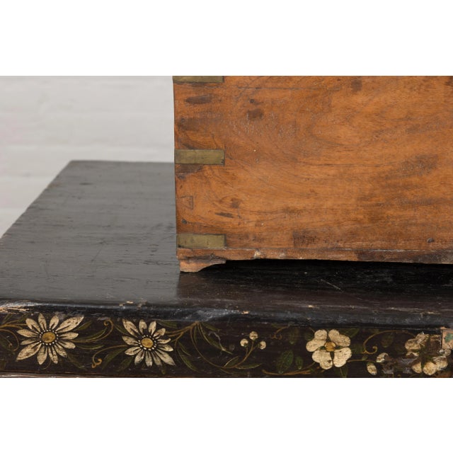 19th Century Antique Rectangular Wooden Storage Chest | Chairish