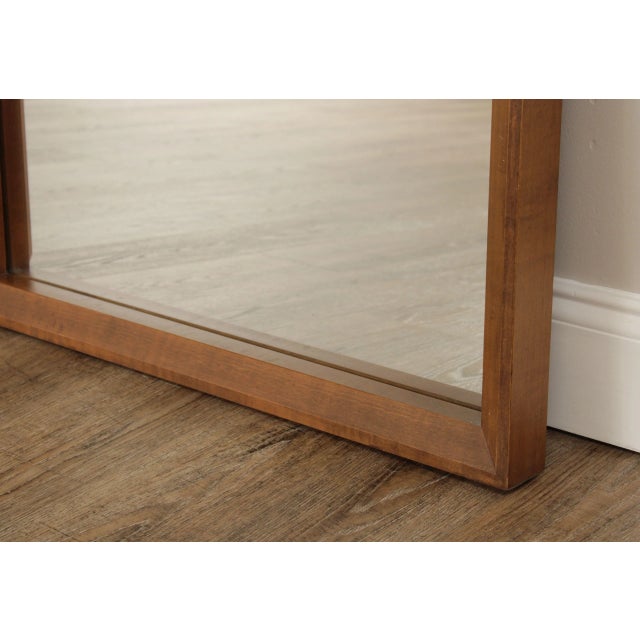 Mid 20th Century Tobago Mid-Century Modern Sculpted Walnut Frame Mirror ...