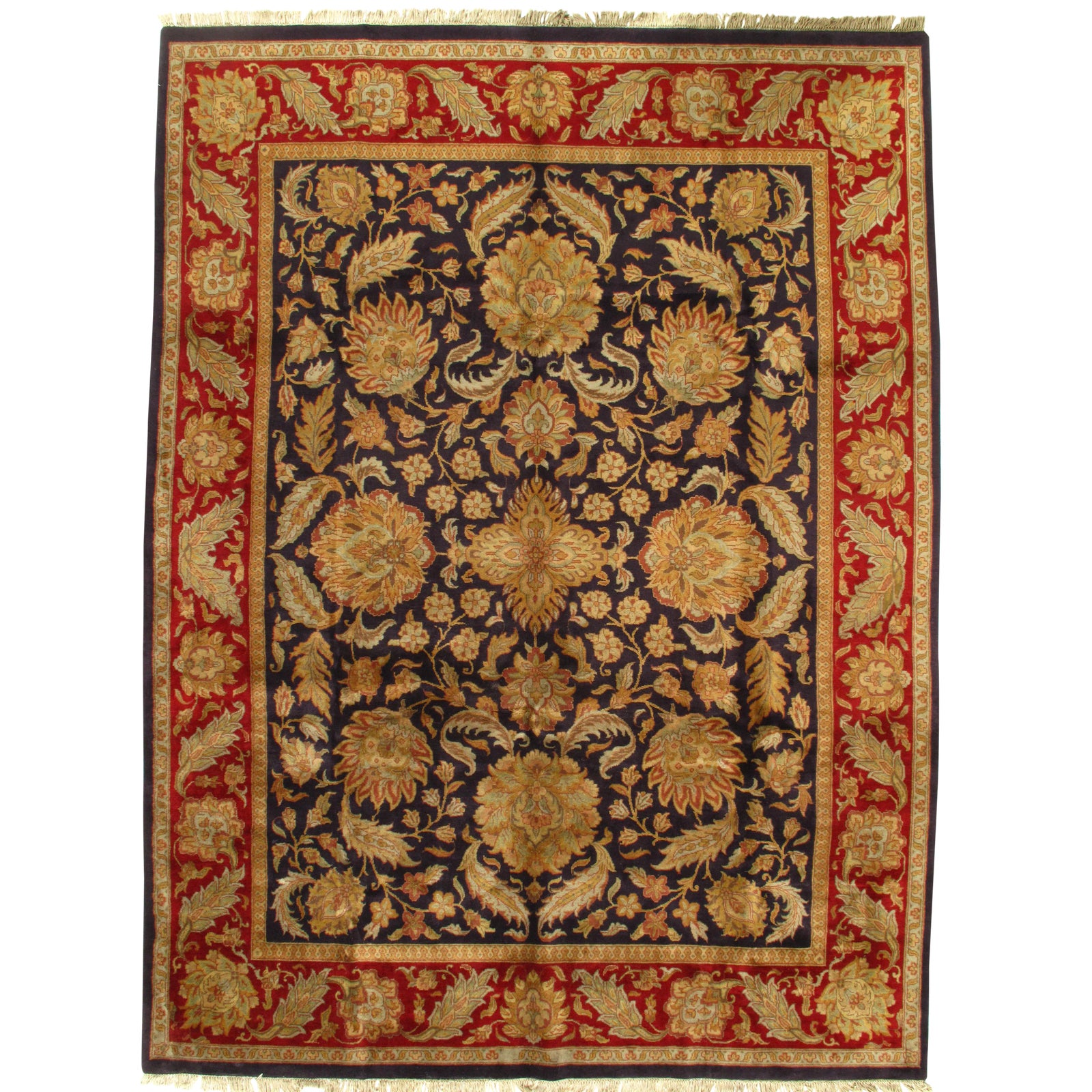 Pasargad Indo Agra Wool Rug - 9′ × 12′ | Chairish