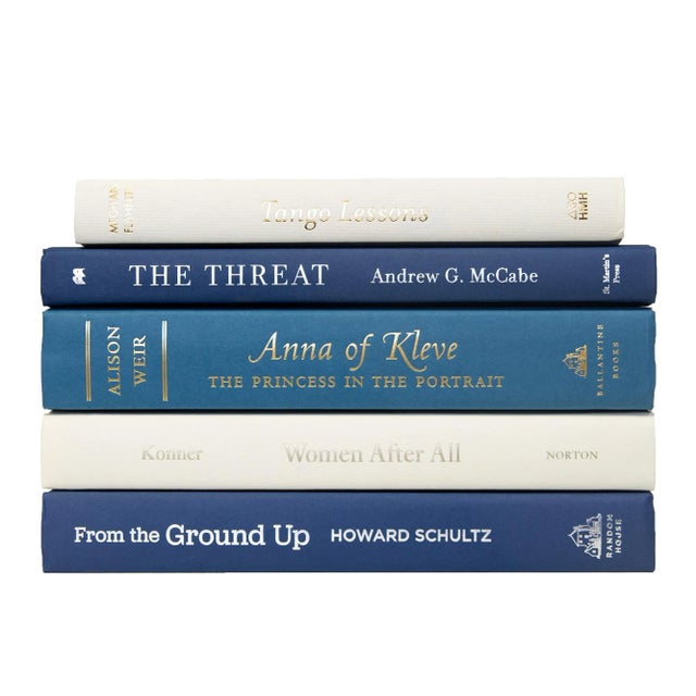 Modern Coastal Shores Book Stack, S/5 | Chairish