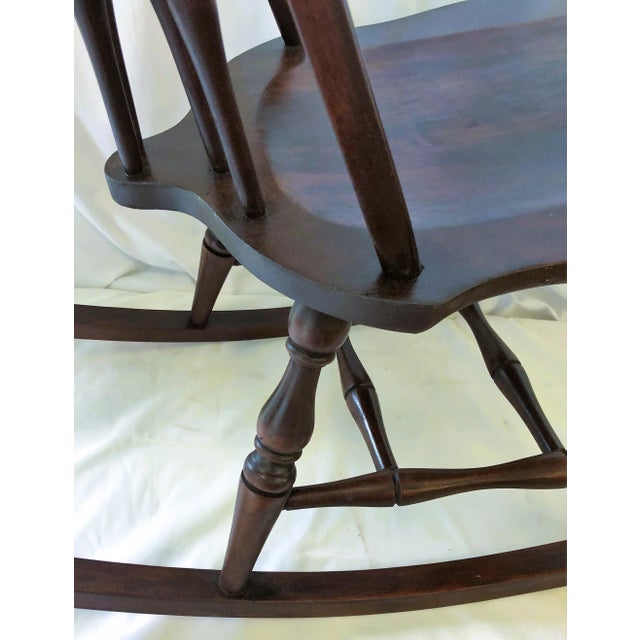 Vintage Early 20th Century Windsor Style Childs Rocking Chair | Chairish