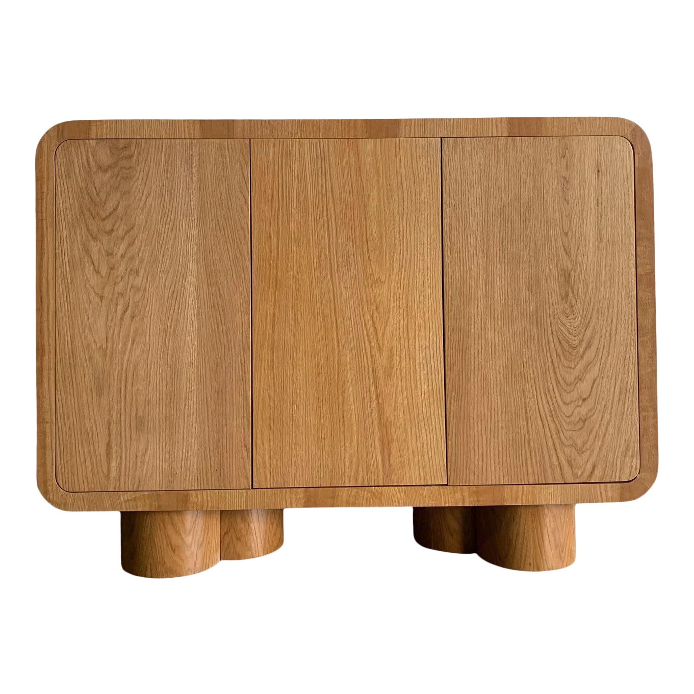 Vintage on Point Waterfall Clover Credenza | Chairish