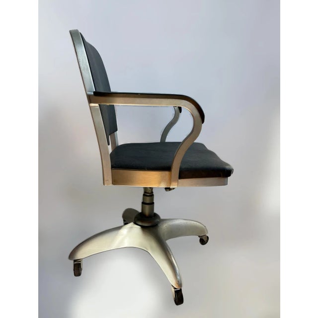 Mid Century Modern Industrial Tanker Desk Armchair | Chairish