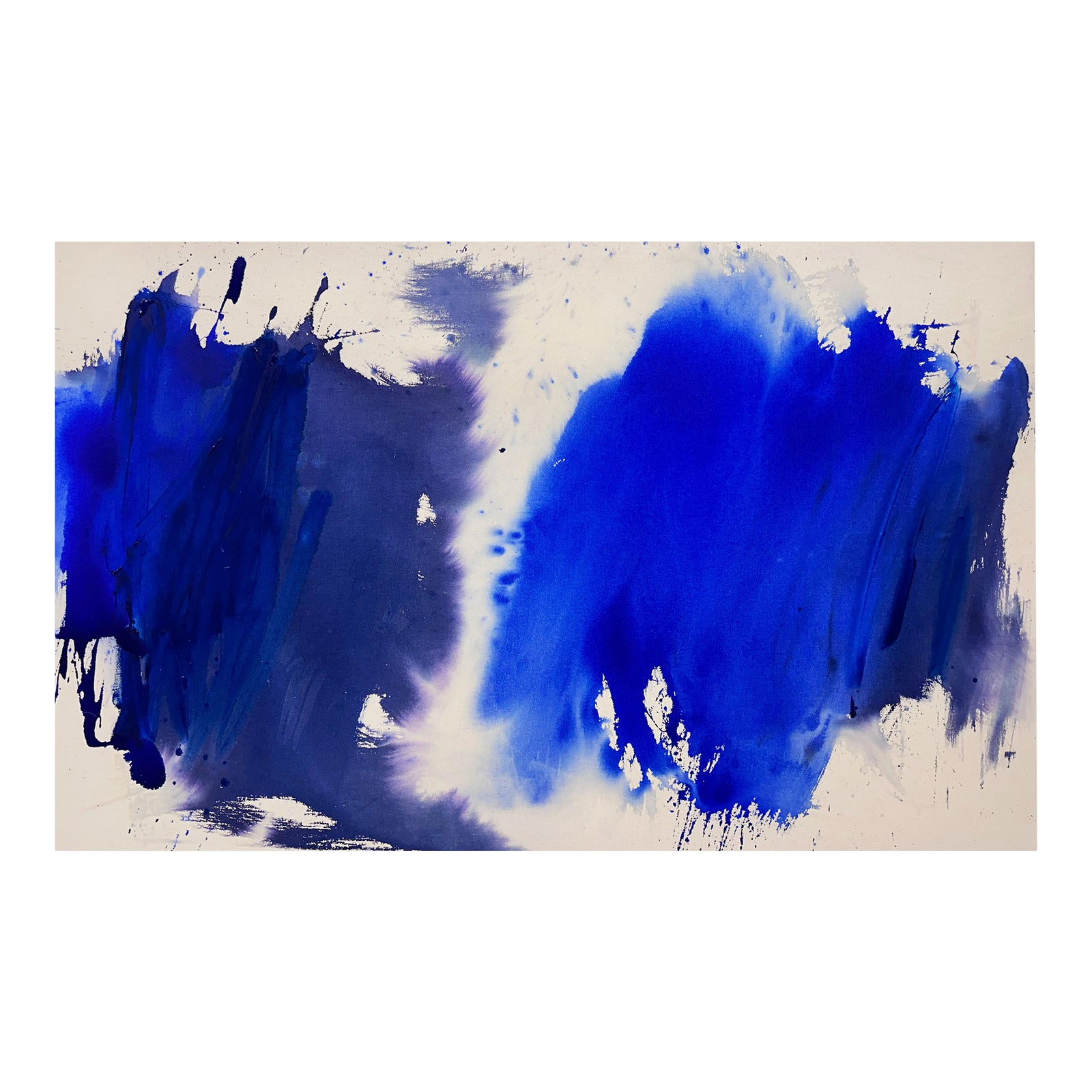 Contemporary Abstract Acrylics and Ink on Raw Canvas Painting "Where ...