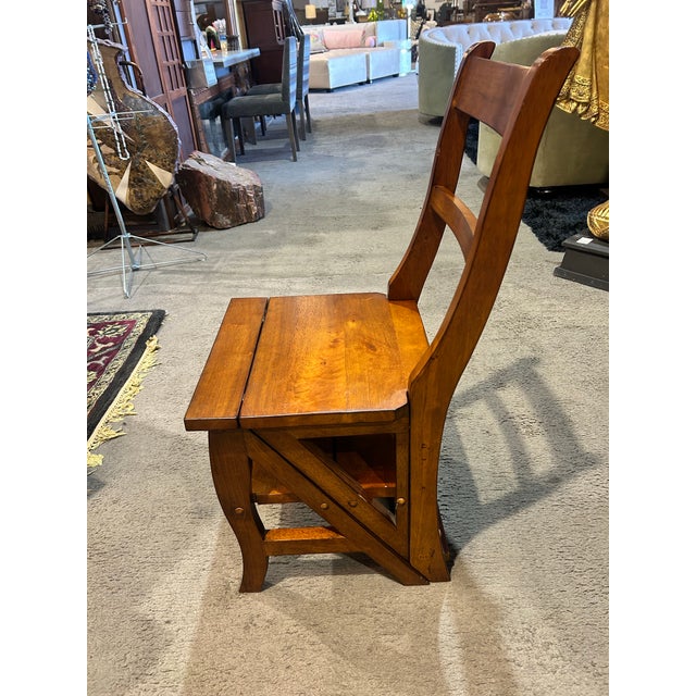 Classic Wood Library Chair | Chairish