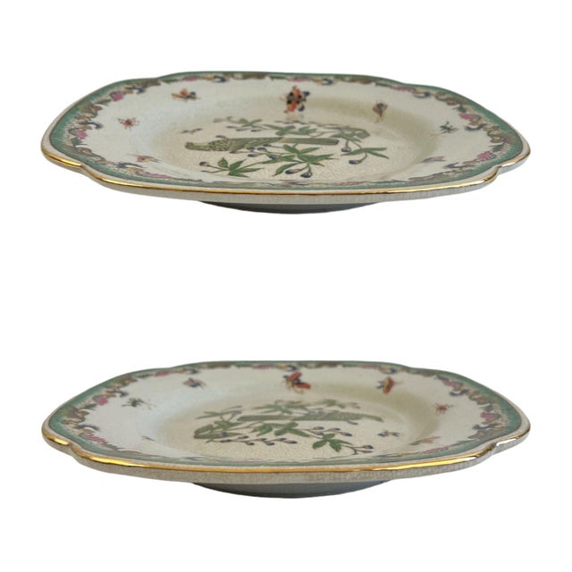 1940s Chinese Antique Hua Rong Tang Zhi Famille Flower Bird Plate ...