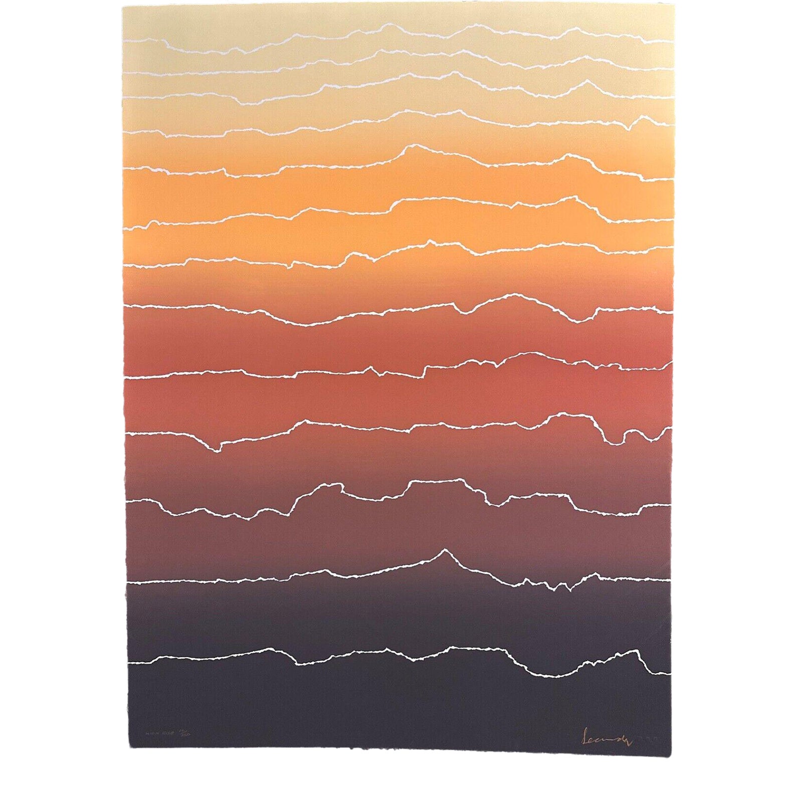 1970s Arthur Secunda High Rise Screenprint | Chairish