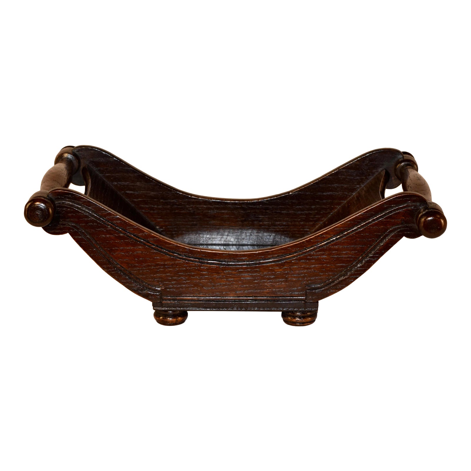 19th C English Oak Cheese Cradle | Chairish