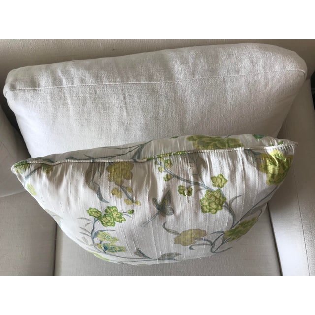 Cottage Bob Collins & Sons Fabric Custom Silk Pillow | Chairish