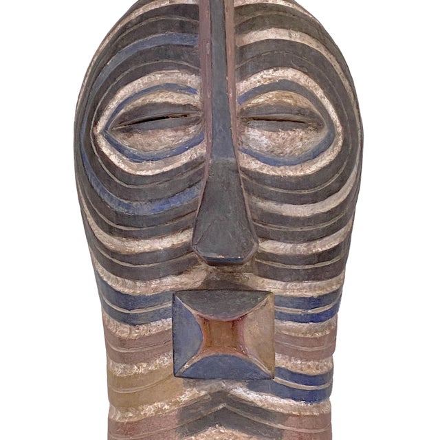 African Songye Kifwebe Wooden Mask 27.5" H | Chairish