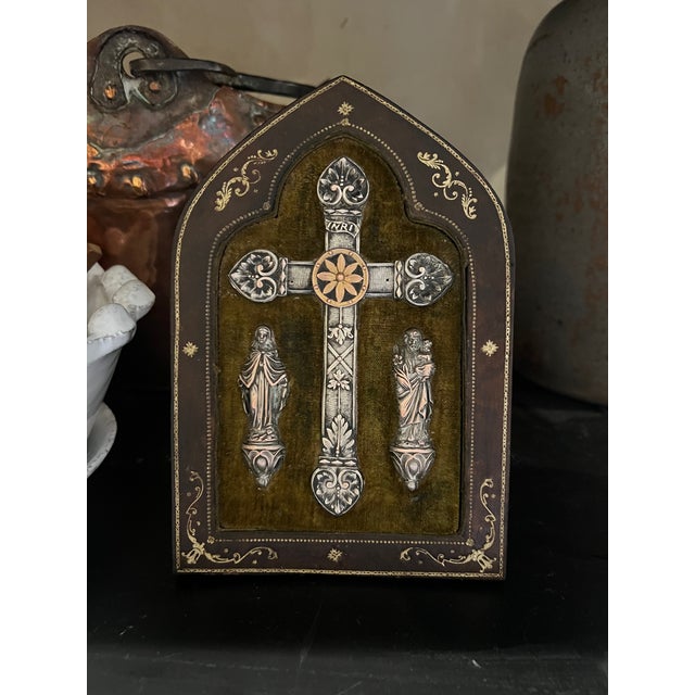 Antique French Religious Devotion Plaque | Chairish