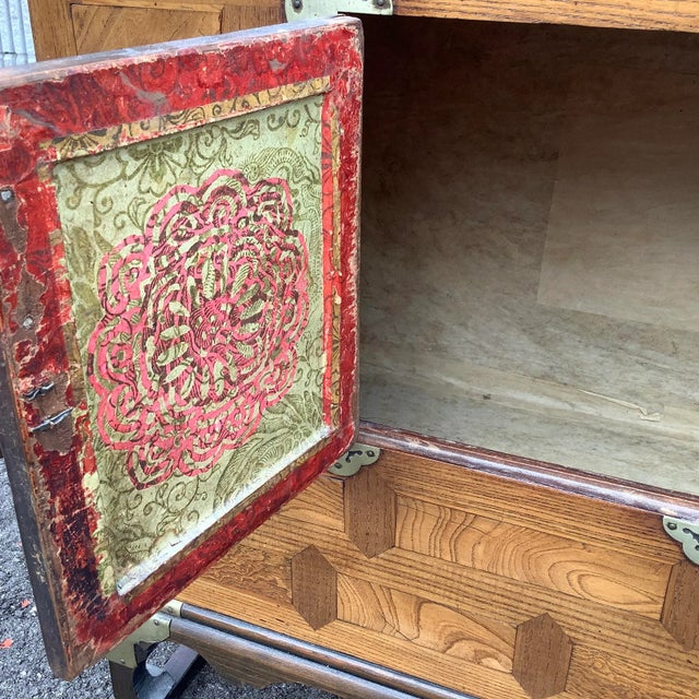 Late 19th Century Antique Korean Asian Beryl Wood Butterfly and Bats ...