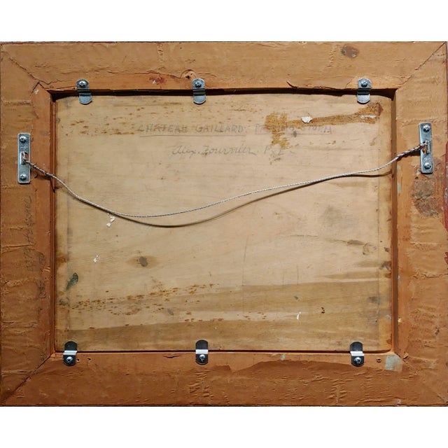 Alexis Fournier -Chateau Gaillard in Normandy Cloudy Sky-19th Century ...