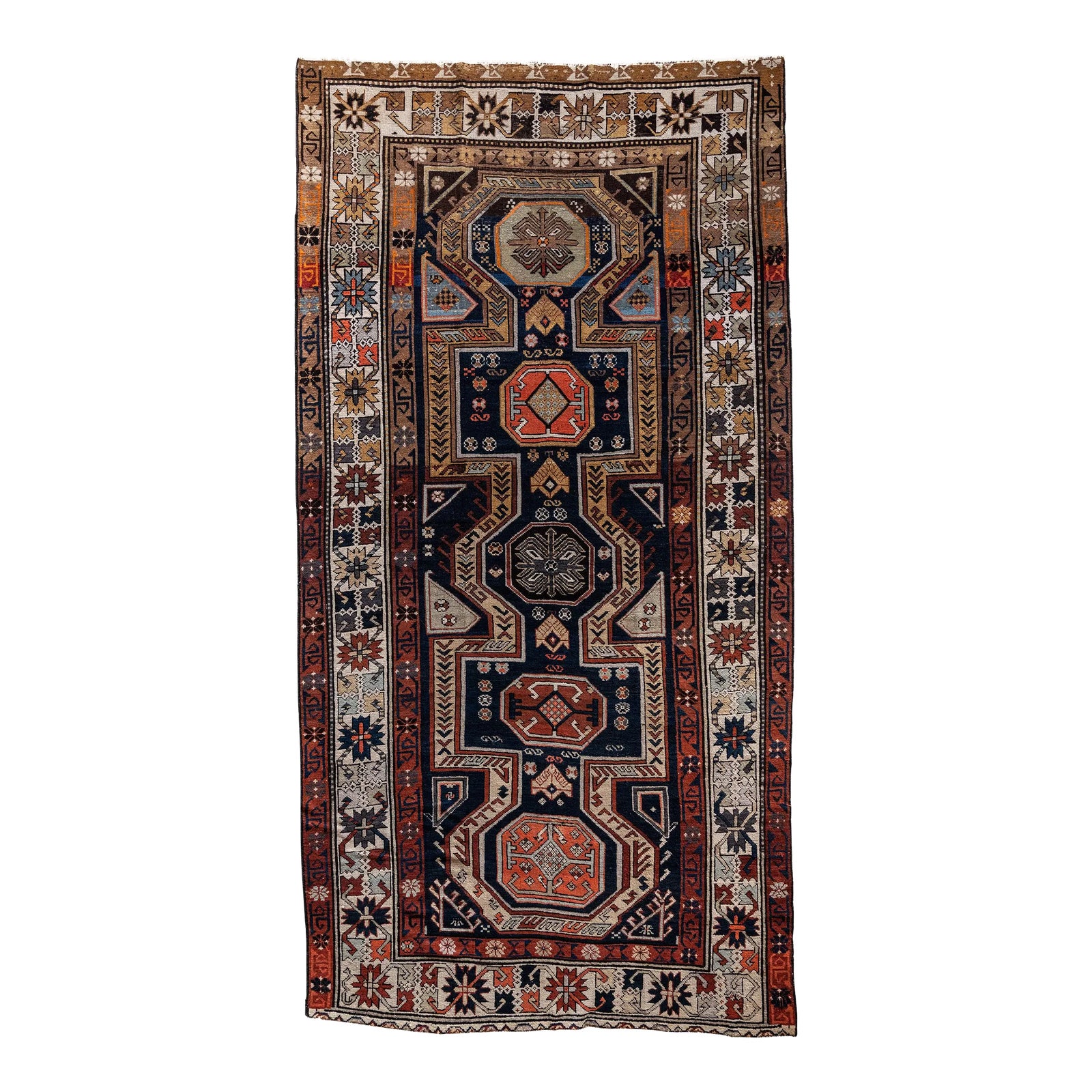 Antique Dagestan Scatter Rug | Chairish