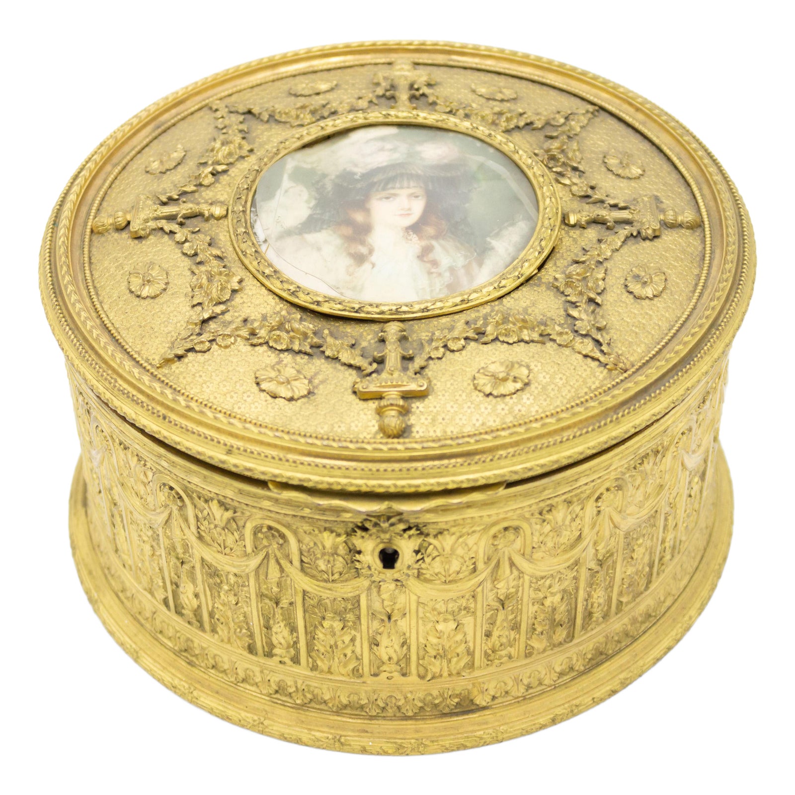 French Victorian Bronze Dore Box | Chairish