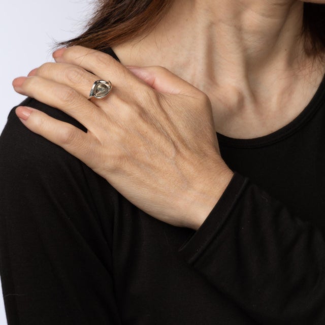 Vintage Tiffany & Co Calla Lily Band Elsa Peretti Sculpted Ring Size 6 ...