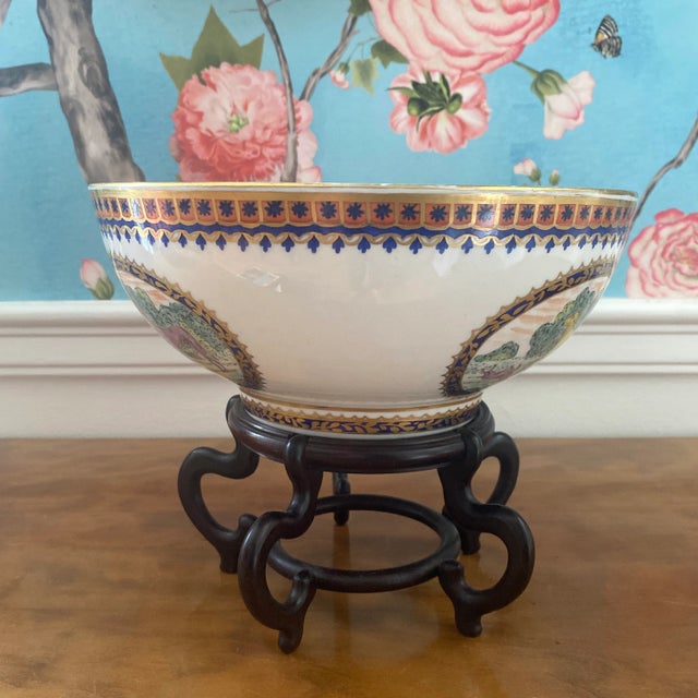 Early 20th Century Samson Chinese Export Style Centerpiece Bowl With ...