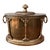 Mid 20th Century Vintage Brass Biscuit Tin With Lid and Handles | Chairish