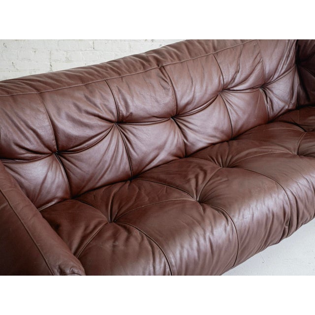 Mp-97 Tufted Leather Sofa by Percival Lafer | Chairish
