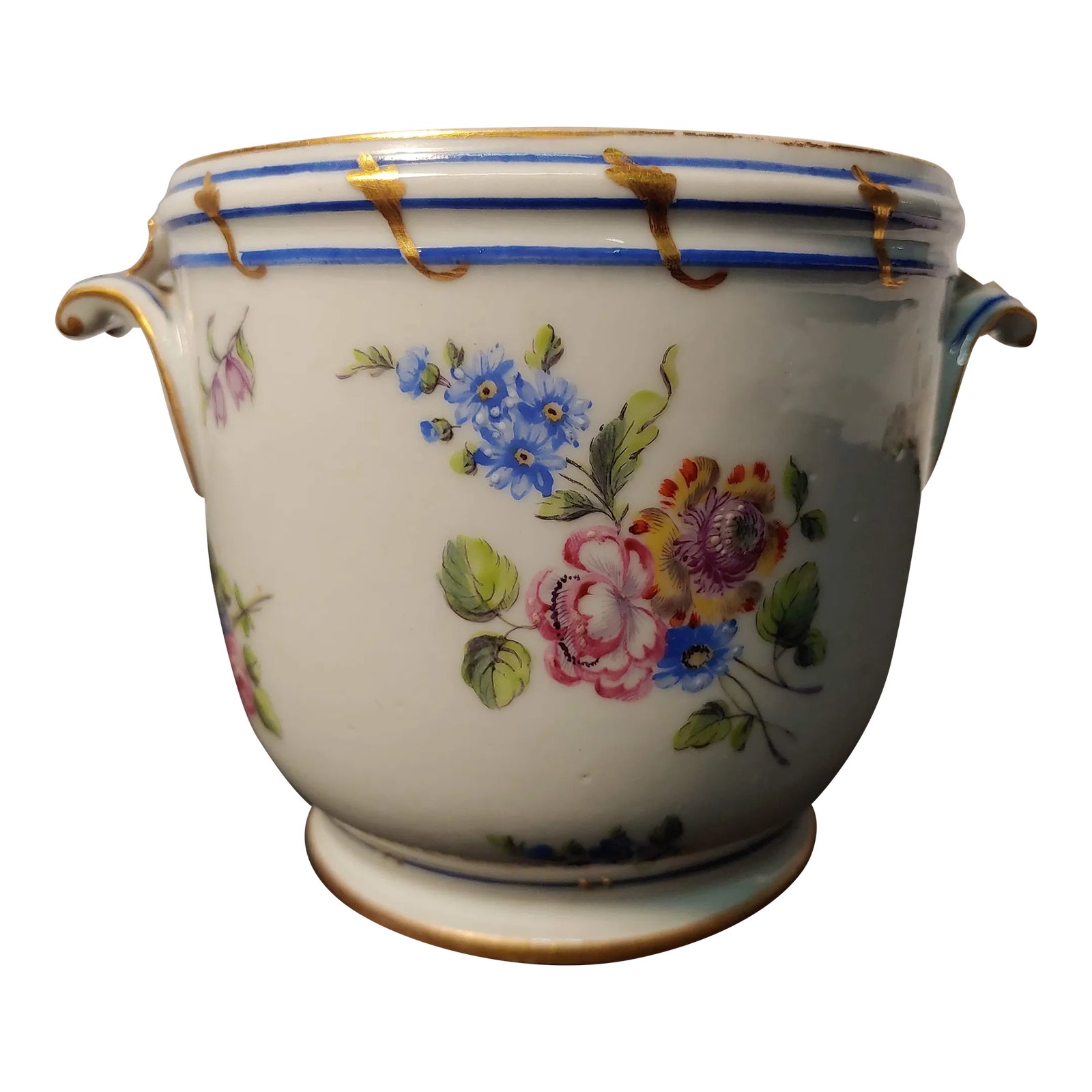 18th Century French Sevres Porcelain Wine Cooler or Seau a Bouteille ...