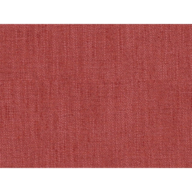 Alcott Ottoman, Salmon Linen Swatch | Chairish
