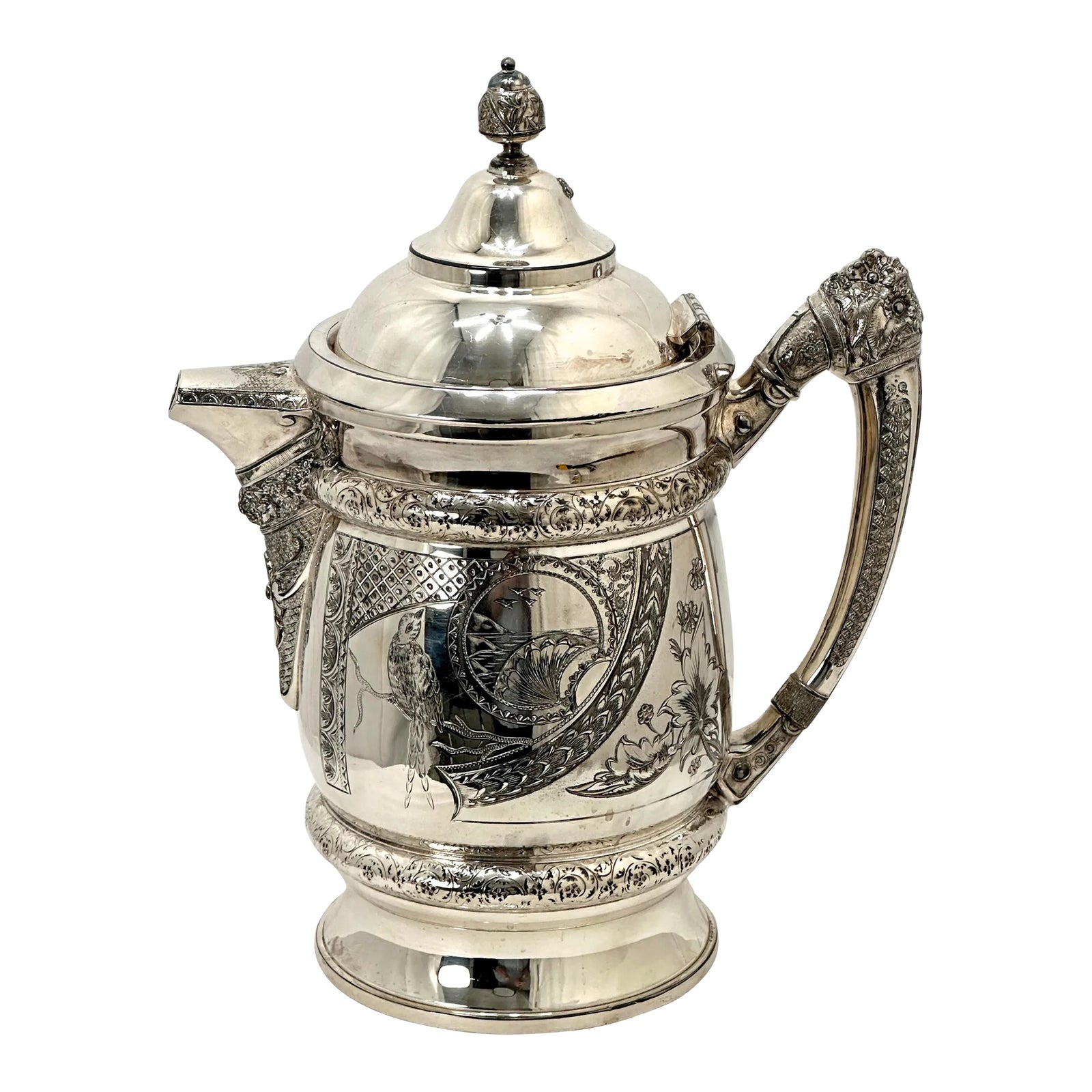 Beautiful Antique 1880s American Victorian Silverplate Hot Coffee ...