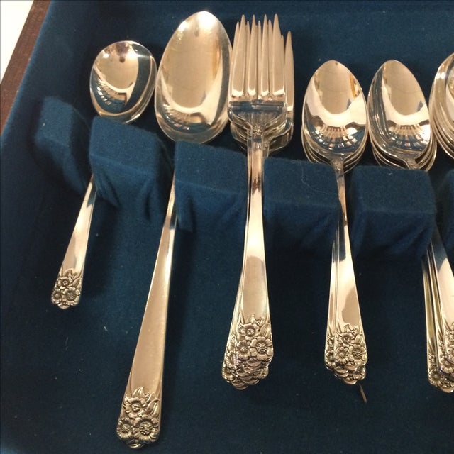 Wm Rogers & Son April Silverware - Service for 8 | Chairish