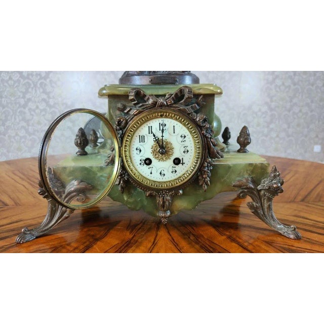 Art Nouveau Mantel Clock by Francois Moreau From 1900/1920 | Chairish