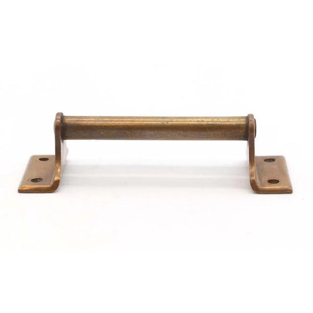Mid 20th Century Copper Washed Brass Drawer or Window Pull | Chairish