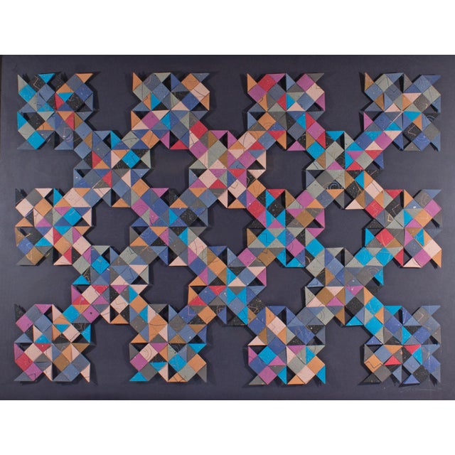 1991 Mixed Media Collage Signed by Artist Steve Redman | Chairish