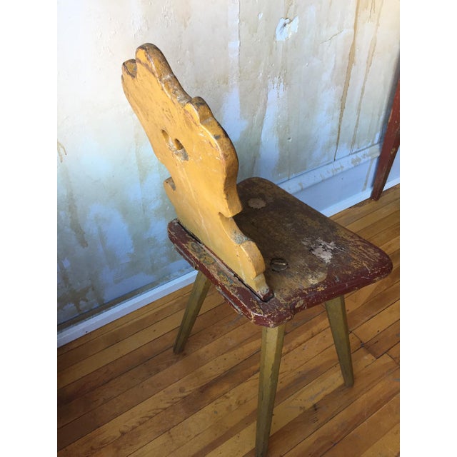 Small Painted Tyrolean Chair | Chairish