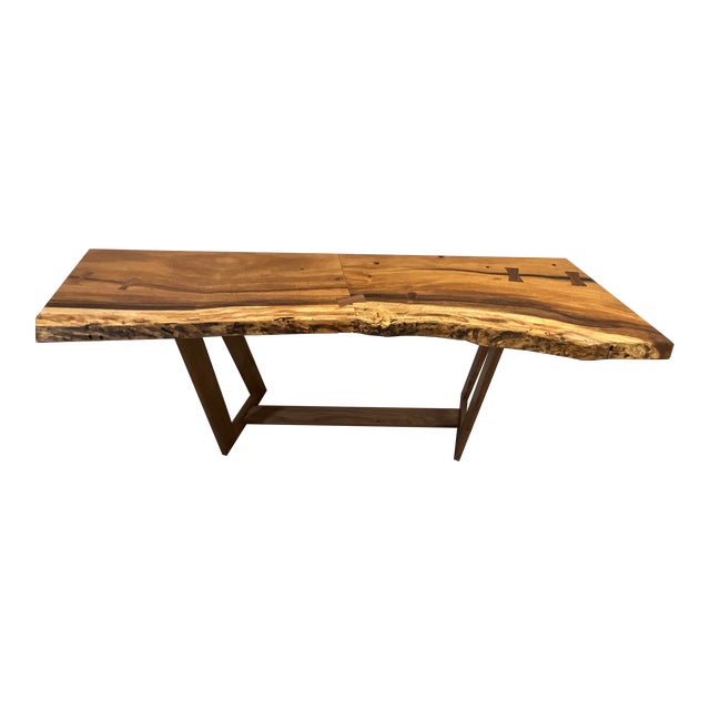 Live Edge Console Table Handcrafted | Chairish
