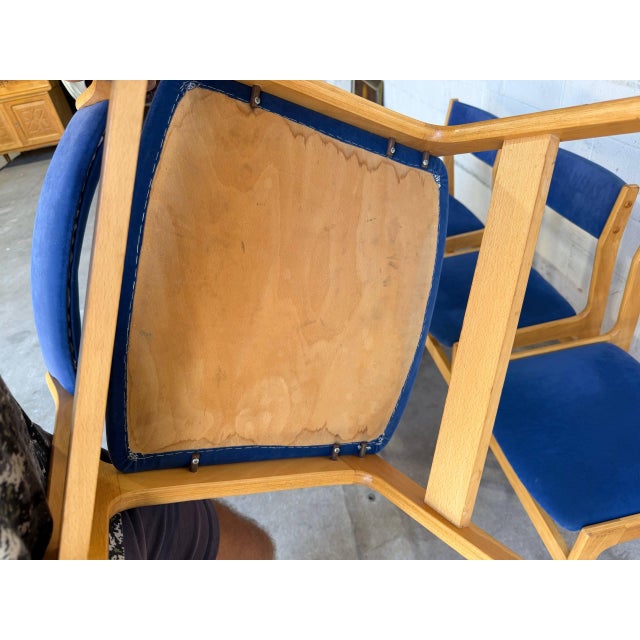 Mid 20th Century Set of 5 Danish Modern Dining Chairs in the Style of ...