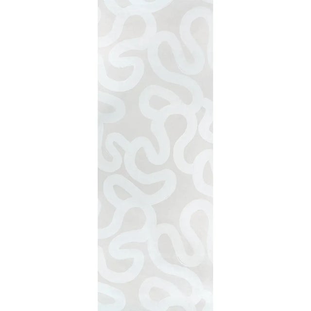 Schumacher X Hadiya Williams Trace Wallpaper in Sesame | Chairish