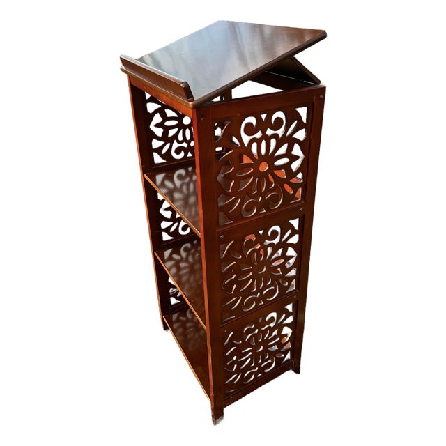 Walnut Bookstand Lectern Robert Smith St.Albans Lattice Work Sides ...